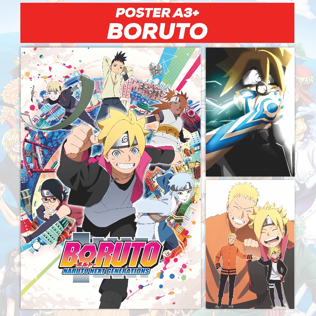 Jual Poster Anime Boruto - Size A3+ Boruto Sarada Mitsuki Kawaki Naruto ...
