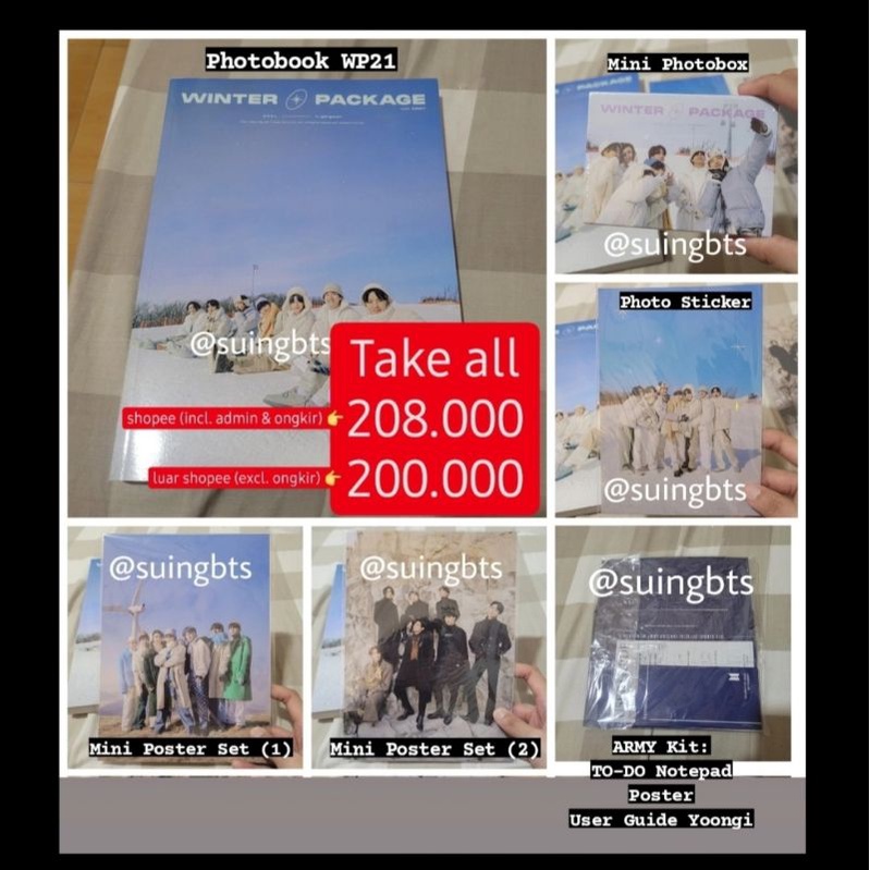 Jual Sharing ARMY Membership Kit Office Life Winter Package Winpack BTS 2021 Photobook Poster ...