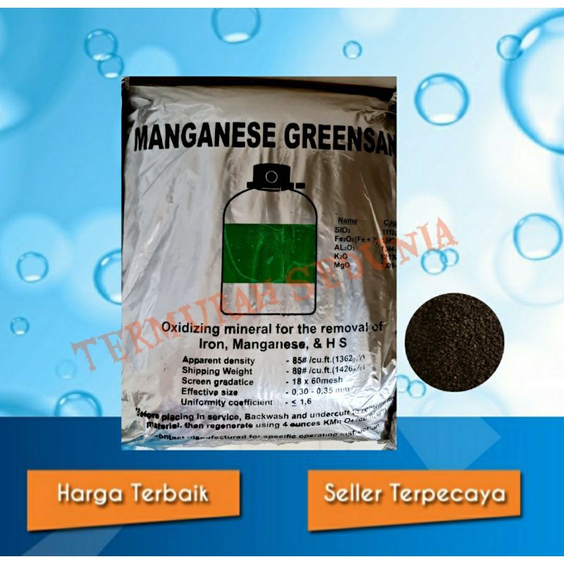 Jual Manganese Greensand LOKAL 1Sak Isi 25kg - Media Filter Air ...