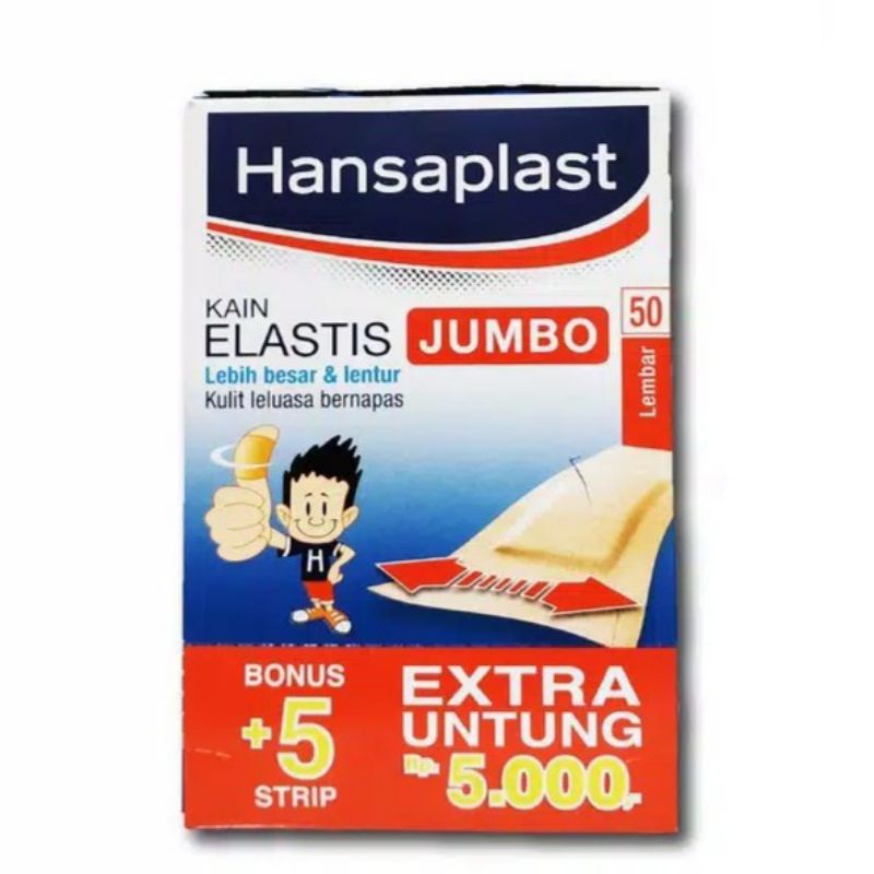 Jual plester hansaplast jumbo plaster oke plast 100 strip | Shopee ...