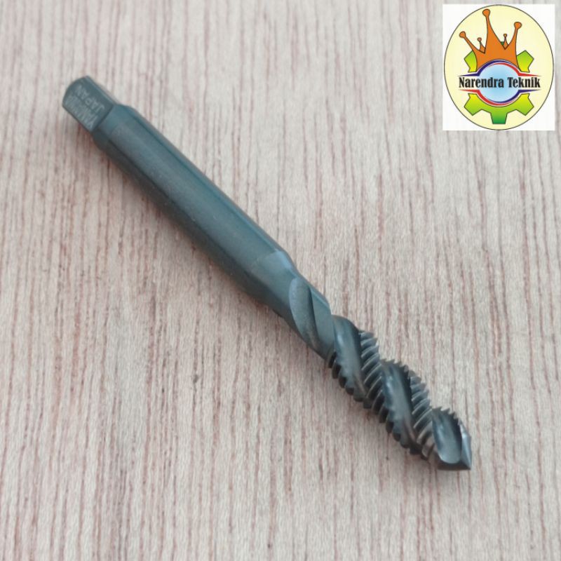 Jual tap mesin hand tap brand yamawa M6 x 1 spiral ulir baut 10 ...