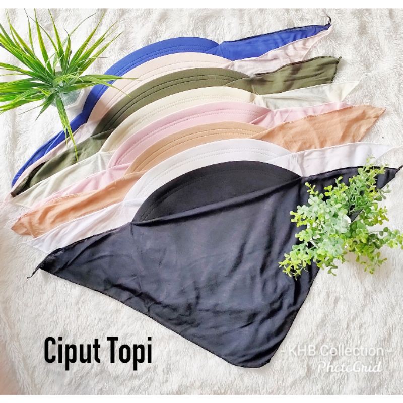Jual [KHB] Ciput Topi Hijab Jilbab ll Ciput Daleman Kerudung Segitiga ...