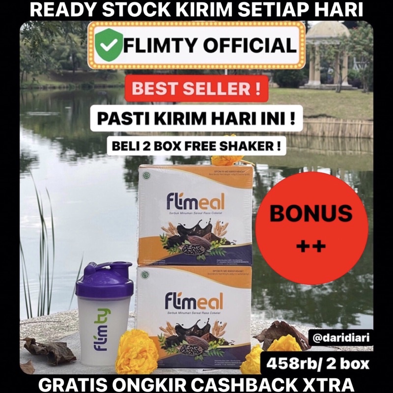 Jual FLIMEAL 2 BOX PROMO FREE SHAKER MINUMAN SEREAL PENGGANTI MAKAN ...