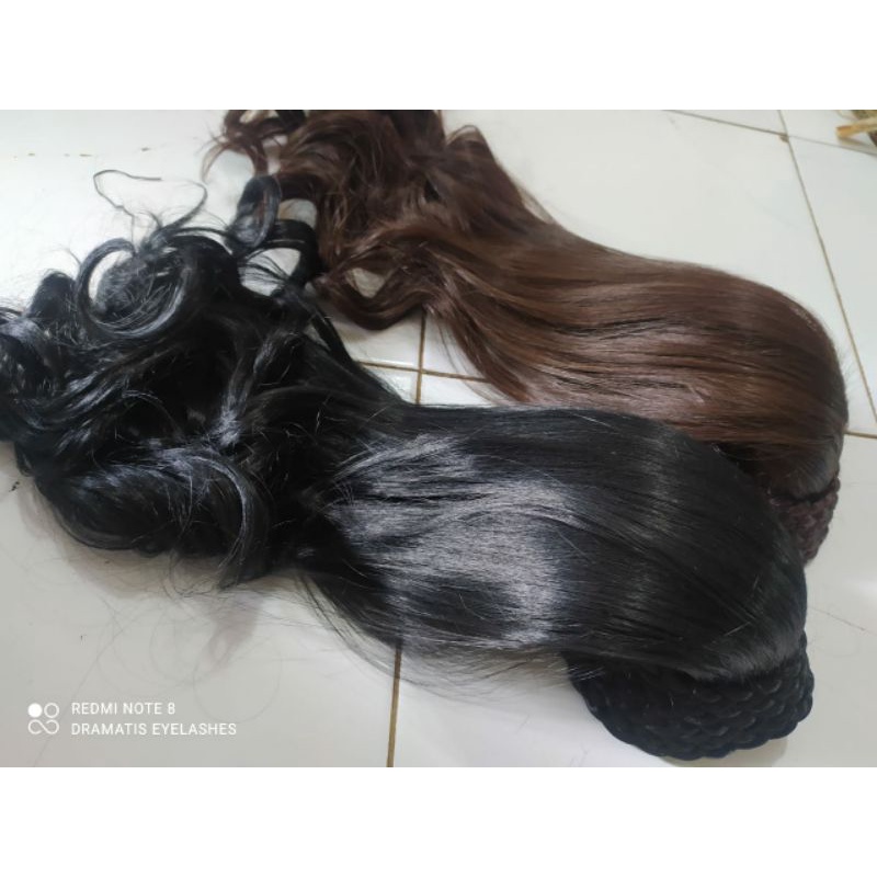Jual Wig Ekor Kuda Hair Extensions Ekor Kuda Sanggul Model Ekor Kuda ...