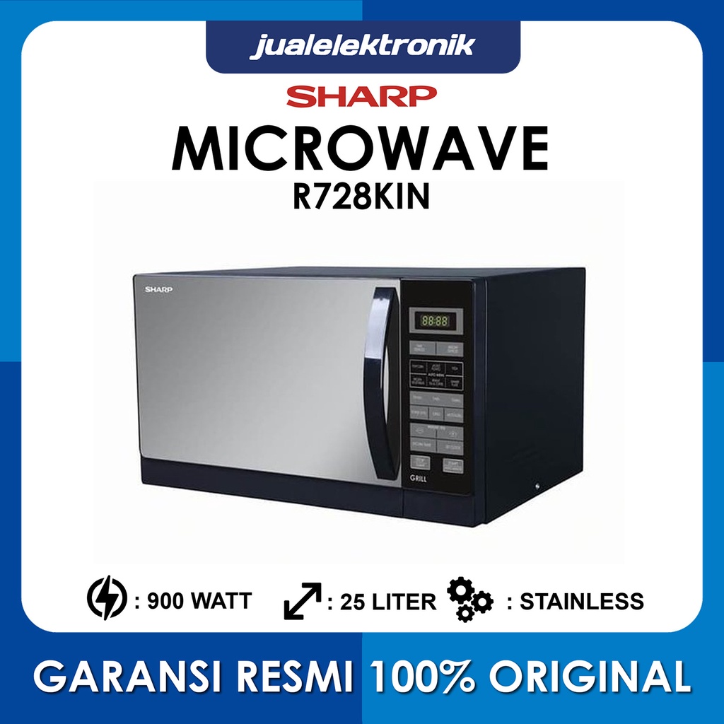 Jual Sharp Microwave 25 Liter Grill 1000 Watt - R728KIN Penghangat ...