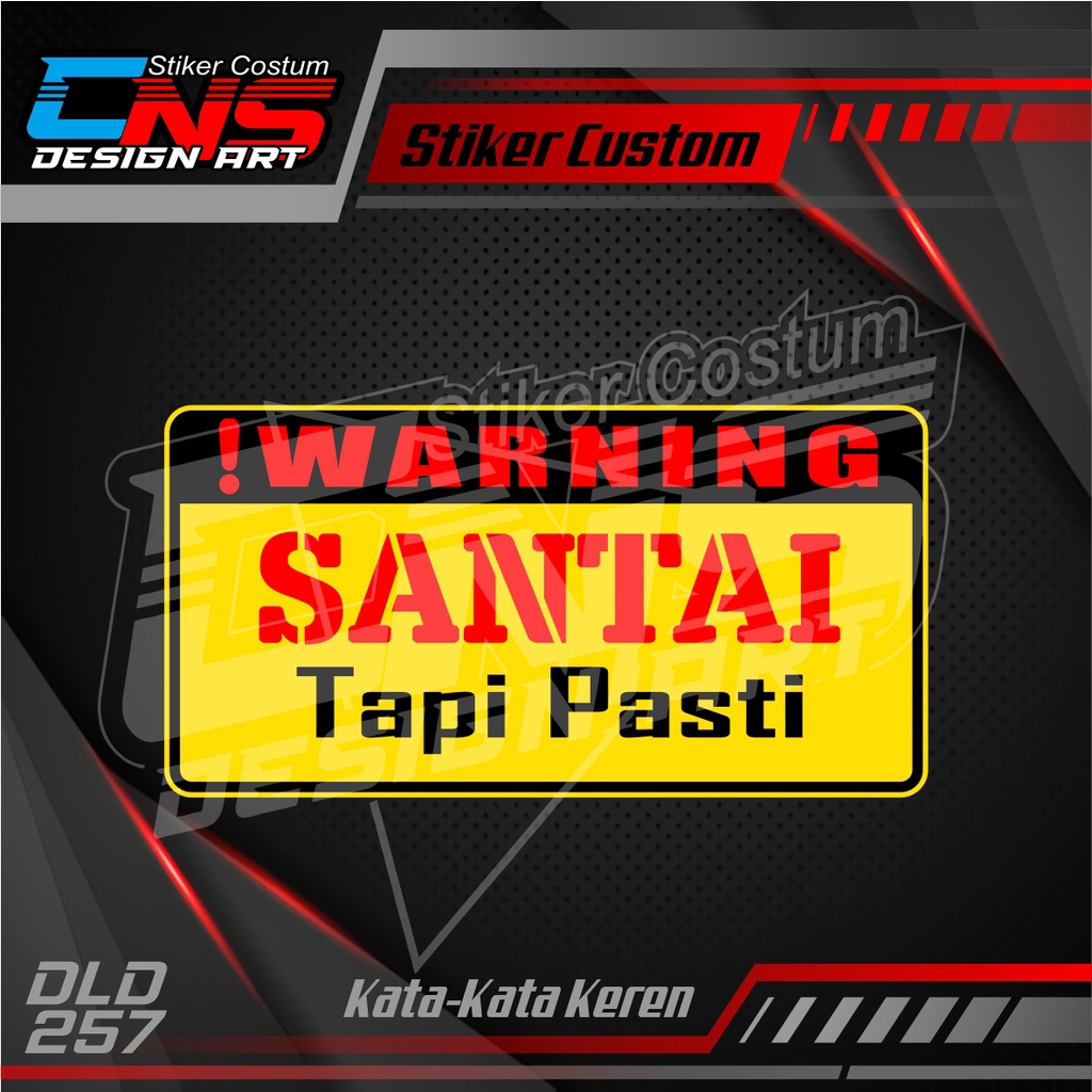 Jual Stiker Warning/Peringatan Kata-Kata Lucu/Kocak/Keren Ukuran 20cm ...