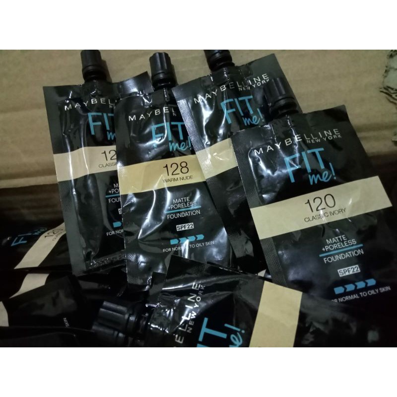 Jual Maybelline Fit Me Foundation Sachet 5ml | Shopee Indonesia