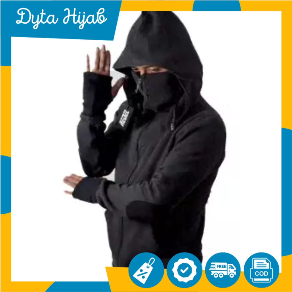 Jual JAKET NINJA BISA COD / JAKET JUMBO ROUNDHAND / JAKET NINJA PRIA ...