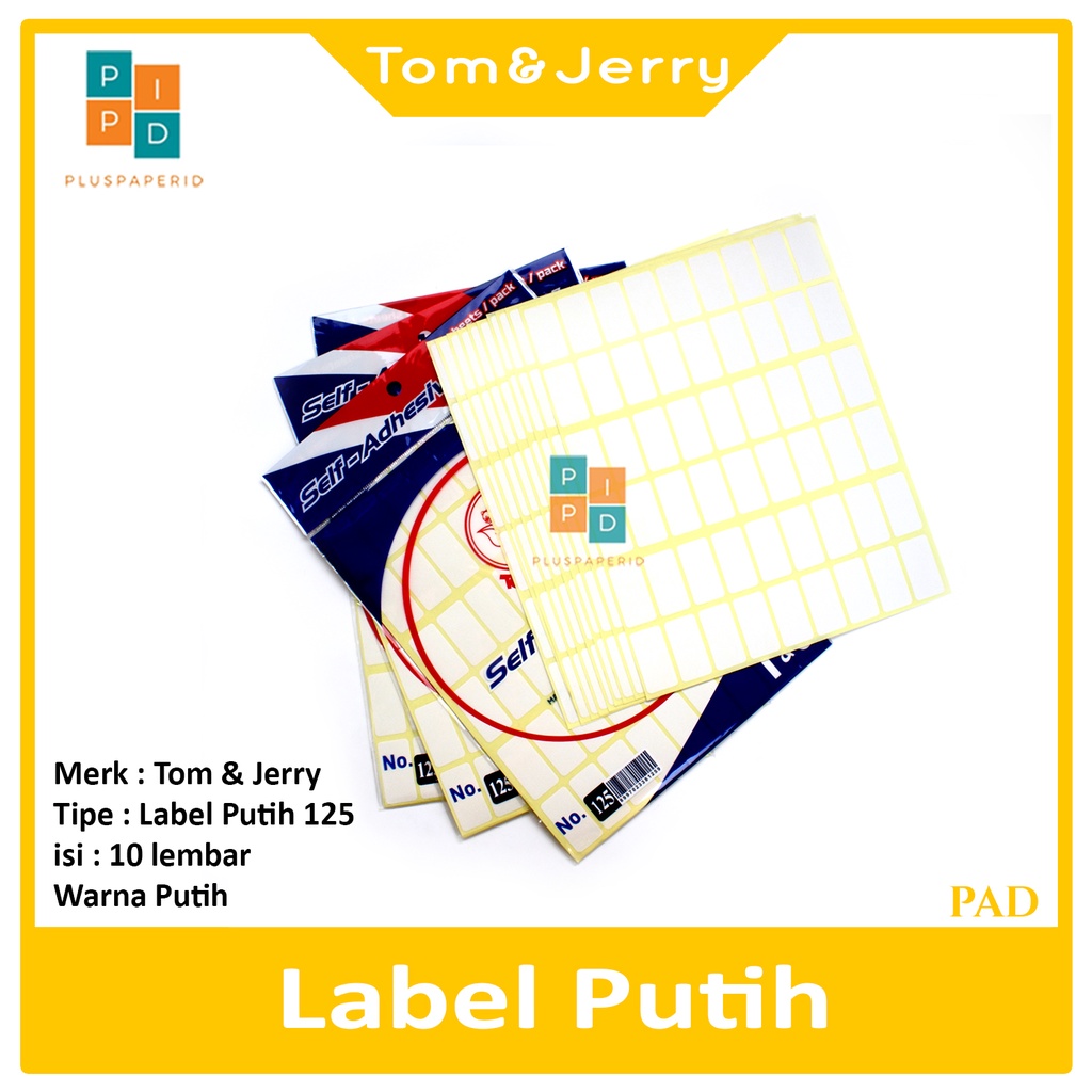 Jual Tom & Jerry Label Paper Putih No.125 - Pad | Shopee Indonesia
