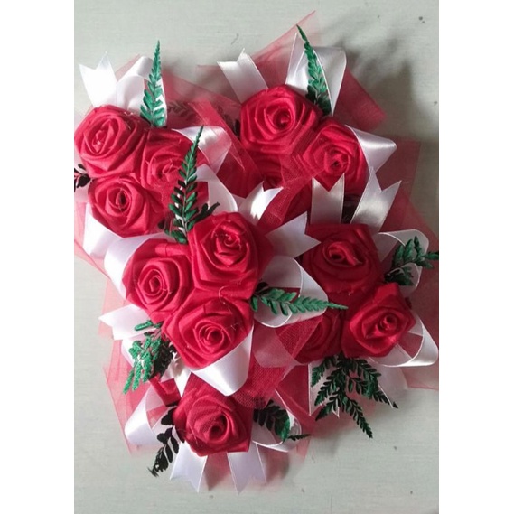 Jual bunga hiasan hampers agustusan/ bunga merah putih/ hiasan tujuh ...
