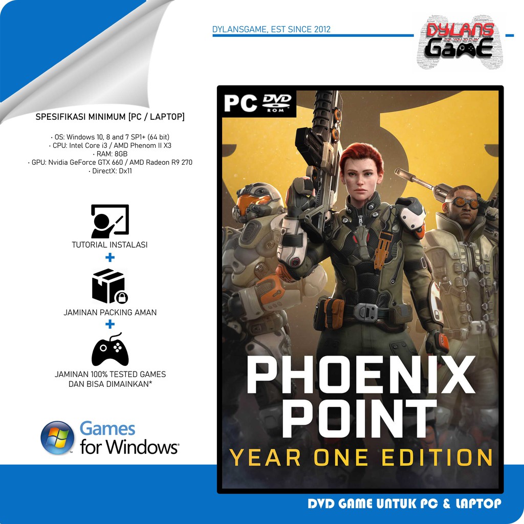 Jual PHOENIX POINT YEAR ONE EDITION V1.9 + 3 DLCS + BONUS CONTENT Kaset ...