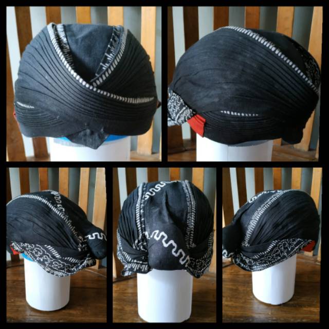 Jual Blangkon Jogja jebeh lipat motif Wulung /Adat Jawa Tengah /Pakaian ...