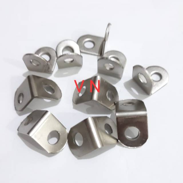 Jual Ambalan kaca tanpa karet/Siku L plat isi 50 pc | Shopee Indonesia