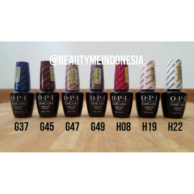Jual OPI GEL COLOR ( G37 G45 G47 G49 H08 H19 H22 ) | Shopee Indonesia