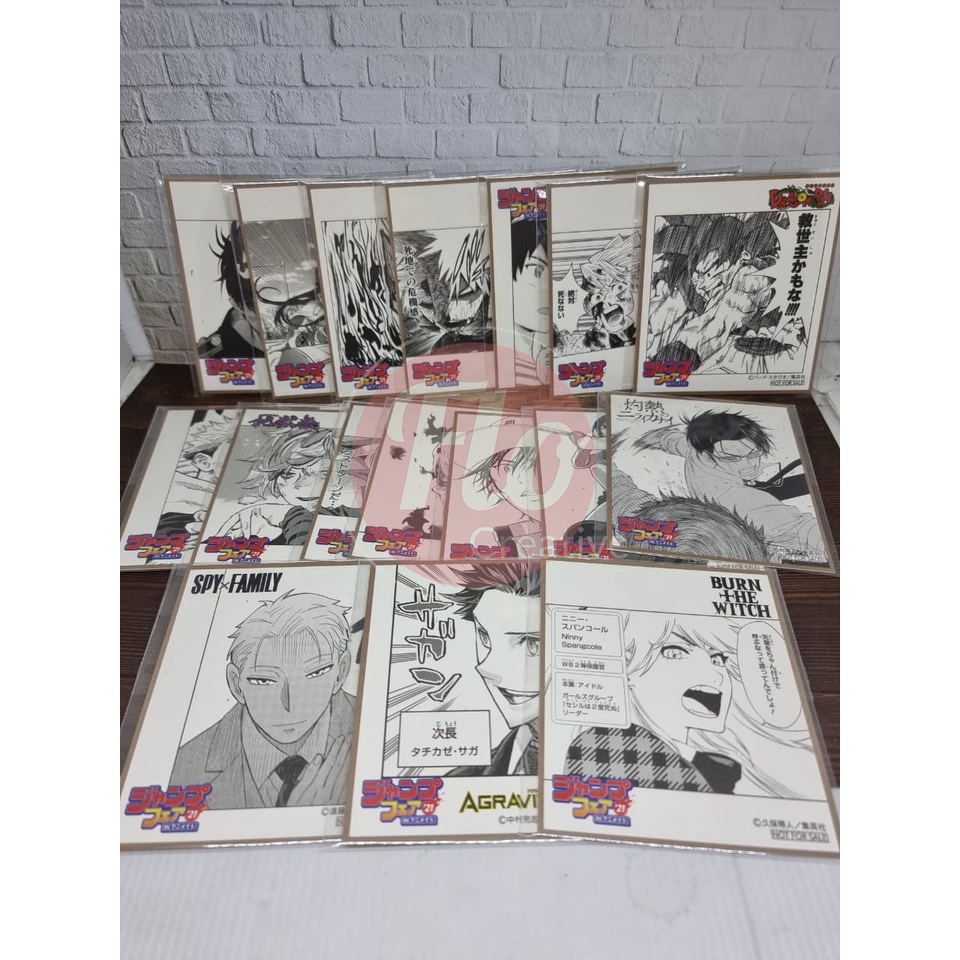 Jual [OFFICIAL MERCHANDISE] Shikishi Shonen Jump Set Clear Card Kartu ...