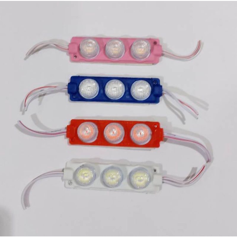 Jual LAMPU LED 3 MATA 12V/24V 3 Watt Modul LED Motor Mobil Neon Box ...