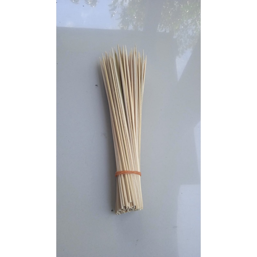 Jual Tusuk sate bambu panjang 23cm isi 100pcs Diameter 2.3mm | Shopee ...