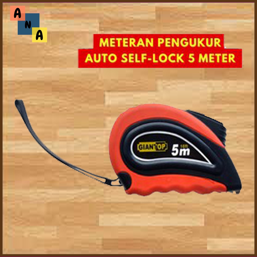 Jual Meteran Self Lock Tukang Gulung Rol Roll Mini Bangunan Measuring Tape 5M Alat Pertukangan ...