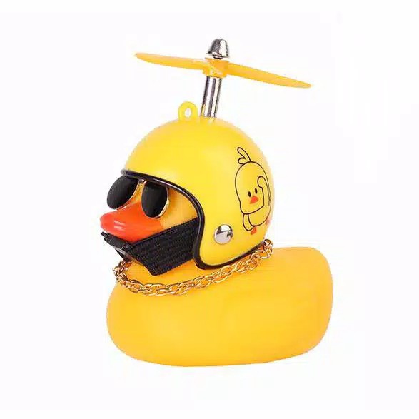 Jual Bebek Kuning LED Bunyi Klakson Pakai Aksesoris Lengkap Helm ...