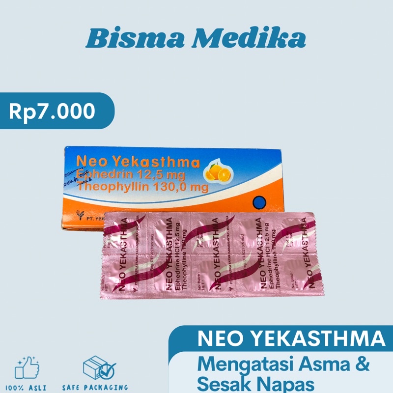 Jual Neo Yekasthama Strip, Obat Asma, Obat Sesak Napas, Obat Asma ...