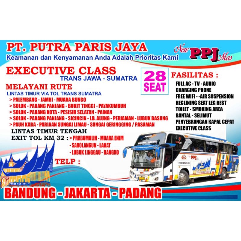 Jual TIKET BUS EXECUTIVE CLASS TRANS JAWA - SUMATERA | Shopee Indonesia