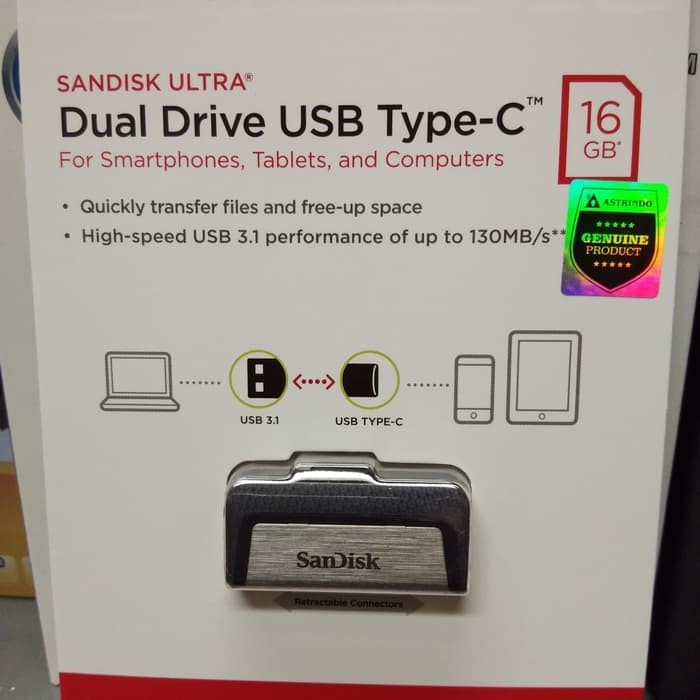 Jual Sandisk OTG 16GB USB 3.0 & USB Type C | Shopee Indonesia