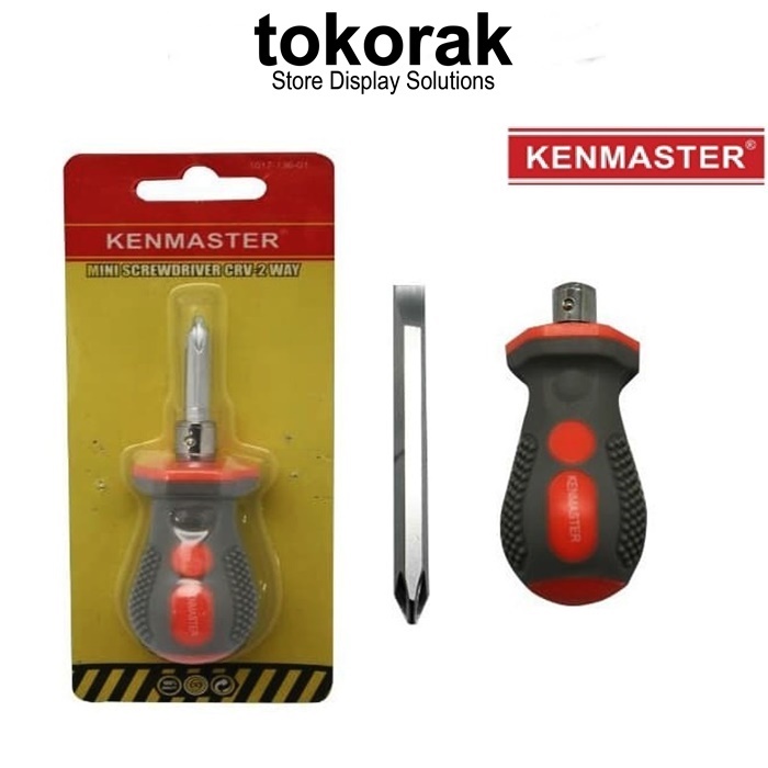 Jual OBENG BUNTEK BB MINI KENMASTER - OBENG MINI CRV - 2 WAY PLUS MIN ...