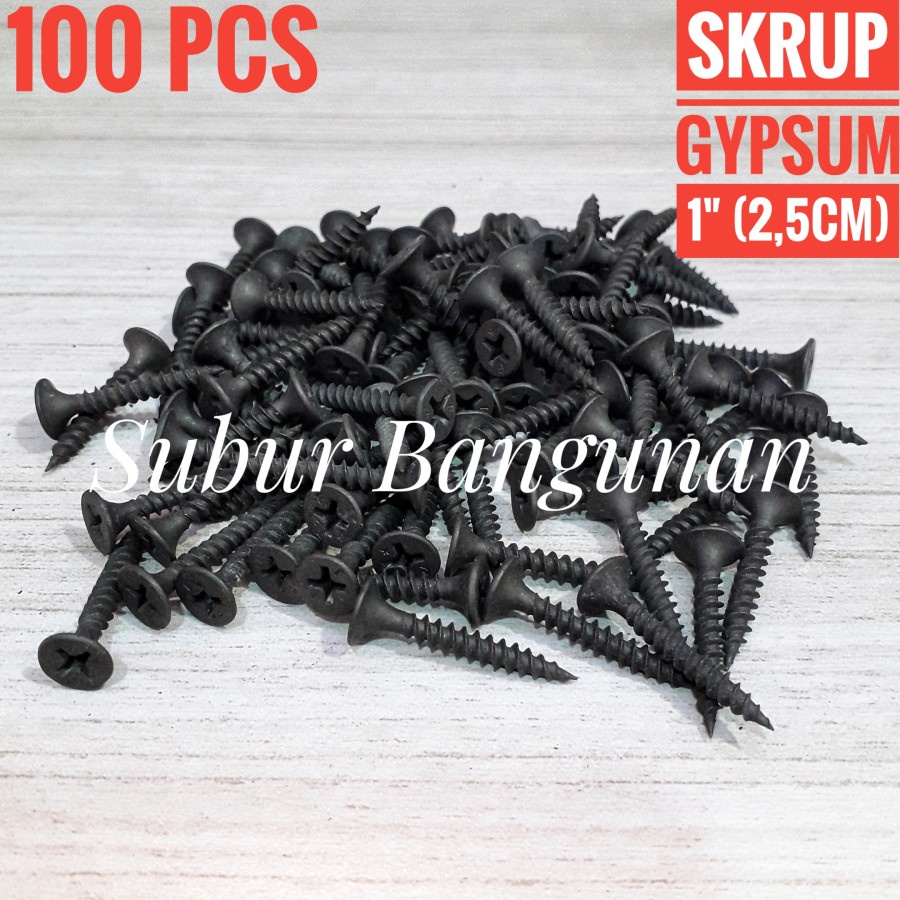 Jual Sekrup Gypsum / Skrup Gypsum (+) 1" (2,5 Cm) per 100 pcs | Shopee Indonesia