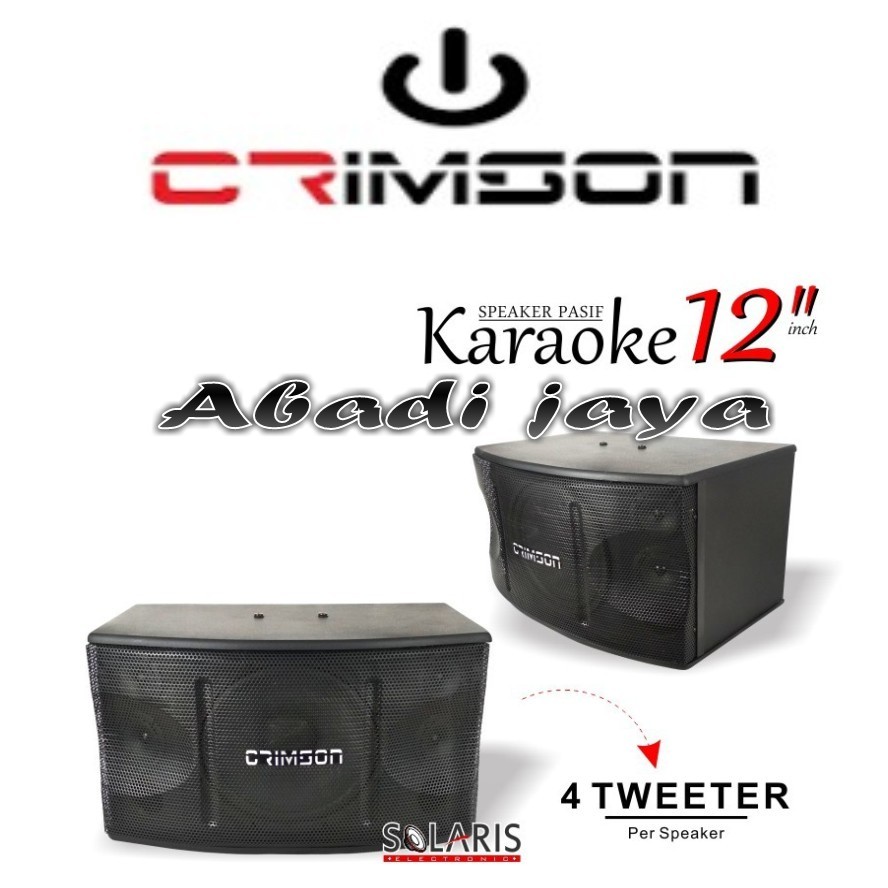 Jual speaker karaoke 12 inch 4 tweeter crimson cs 1201 vc crimson ...