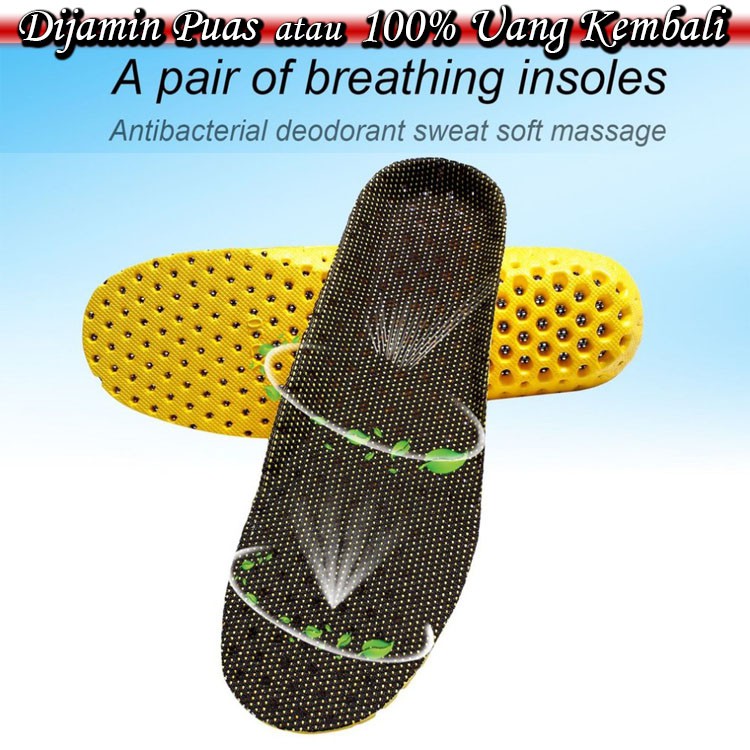 Jual Breathable Shoe Insole - Alas Sol Dalam Sepatu Anti Bau, SIZE 41 ...