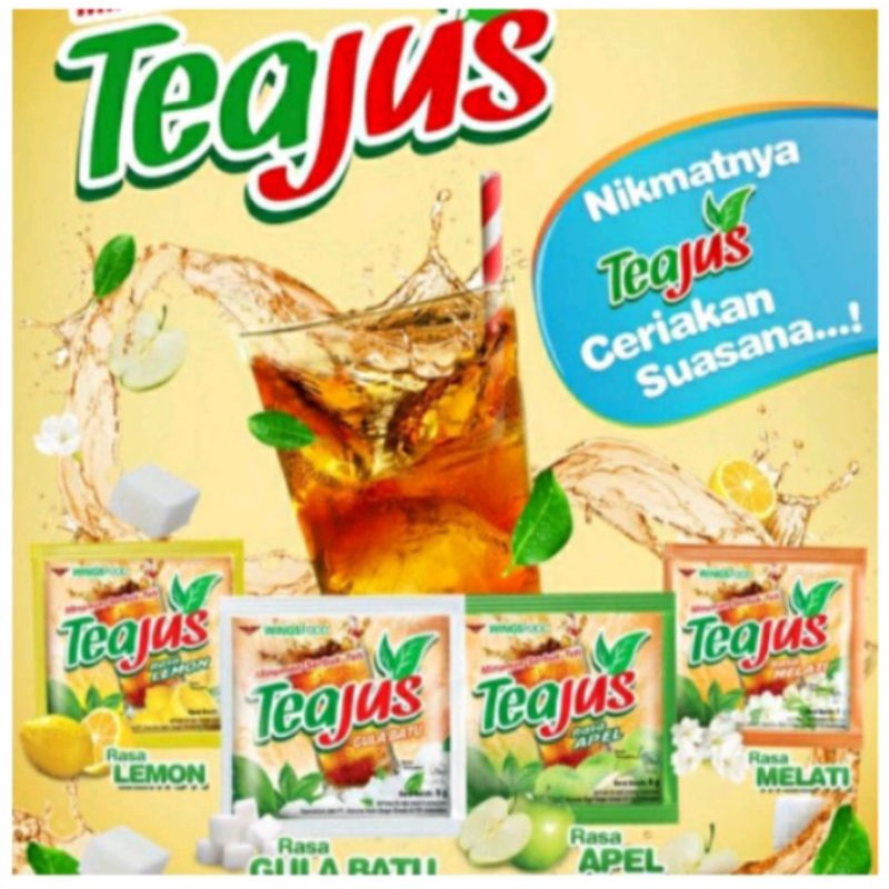 Jual Tea Jus - Minuman Teh Serbuk instan netto x 8gr | Shopee Indonesia