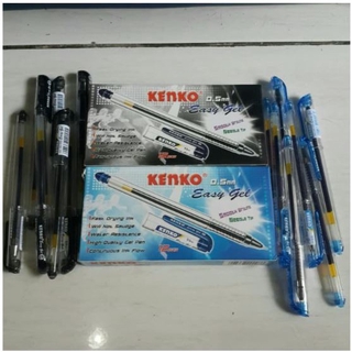 Jual Pulpen - Kenko Easy Gel 0.5mm ( Hitam & Biru ) | Shopee Indonesia