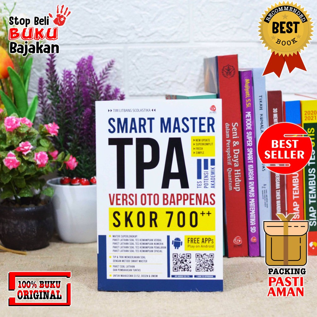 Jual BUKU TPA - BUKU PSIKOTES - SMART MASTER SKOR 700++ TPA OTO ...