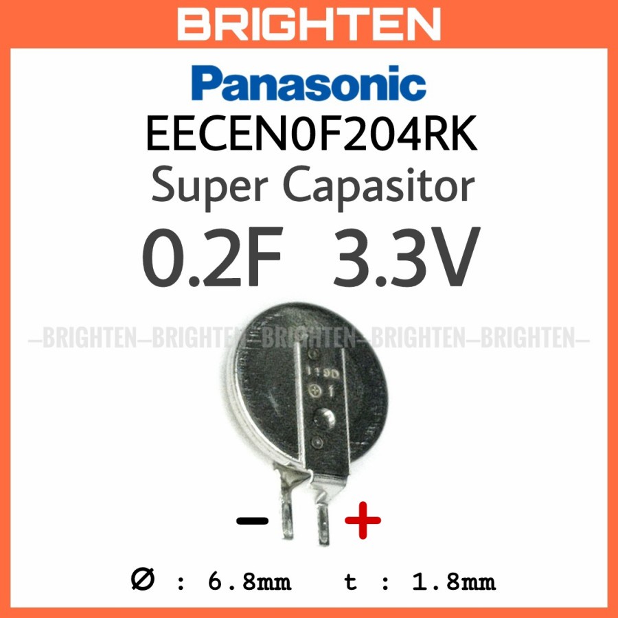 Jual PANASONIC Super Capacitor 0.2F 3.3V Kapasitor Japan | Shopee Indonesia