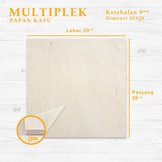 Jual Papan Kayu Triplek Multiplek 9mm 20x20 Siap Pakai Indonesia|Shopee ...