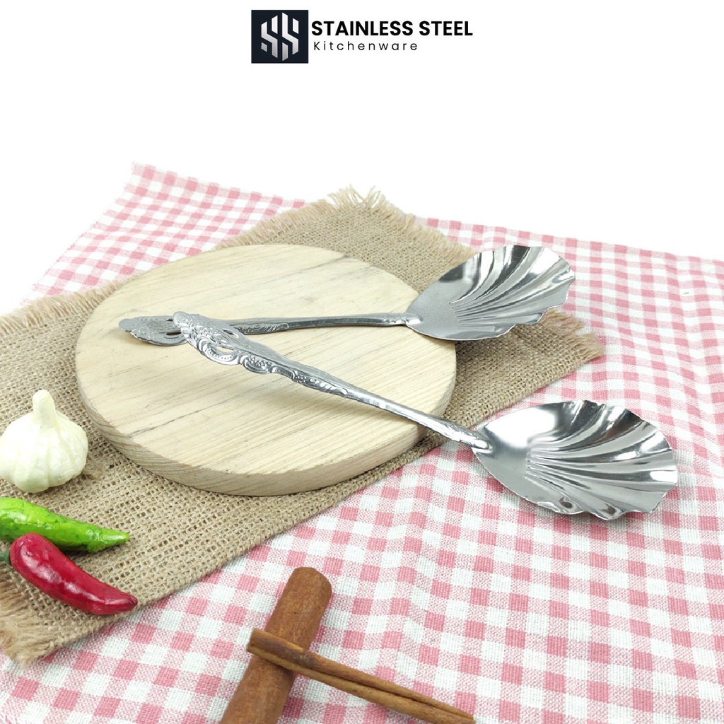 Jual SS - Centong Stainless Steel Sendok Sayur Irus Saji Kerang Wayang ...