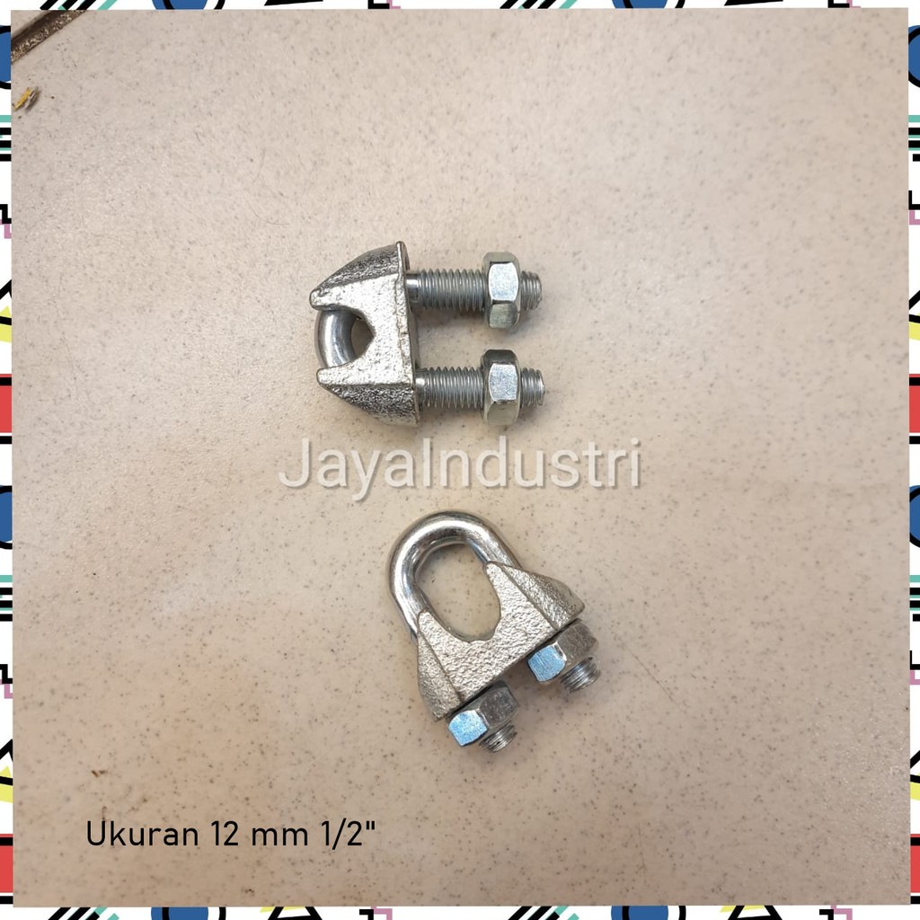 Jual Ready Stok KUKU MACAN Clamp Klem Tali Kawat Baja Kabel Seling ...