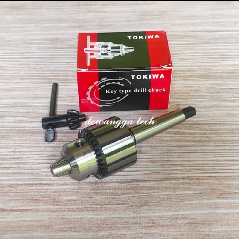 Jual Chuck drill SET 3mm - 16mm Arbor MT2 Hower bor untuk mesin bubut ...
