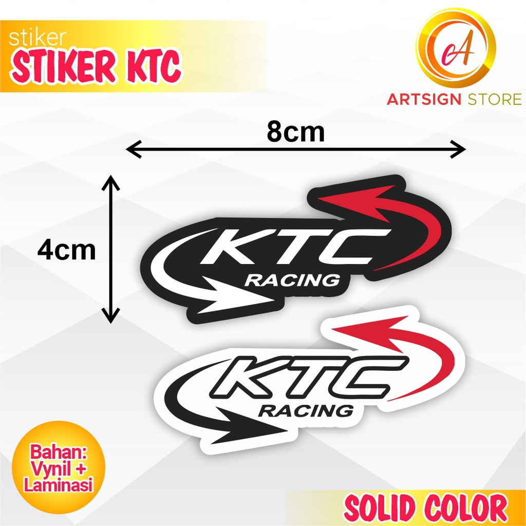 Jual Stiker KTC Racing Stiker Cutting KTC Stiker Racing Sticker ...