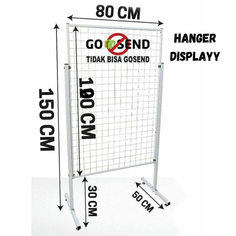 Jual Rak Mundo 80 x 100 CM / Standing Rak Ram Wire Mesh Pajangan ...