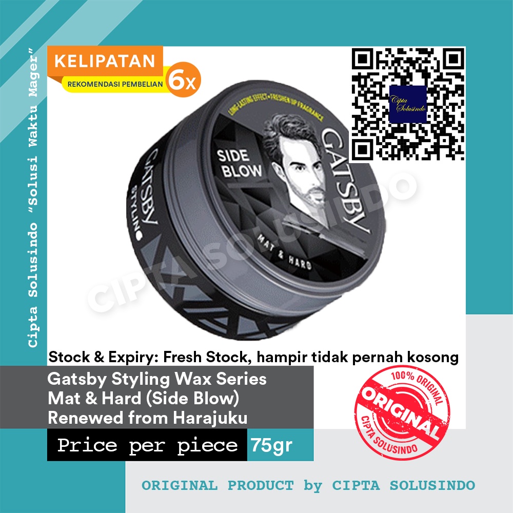 Jual Pomade - Gatsby - Styling Wax Mat & Hard ( harajuku / side blow ...