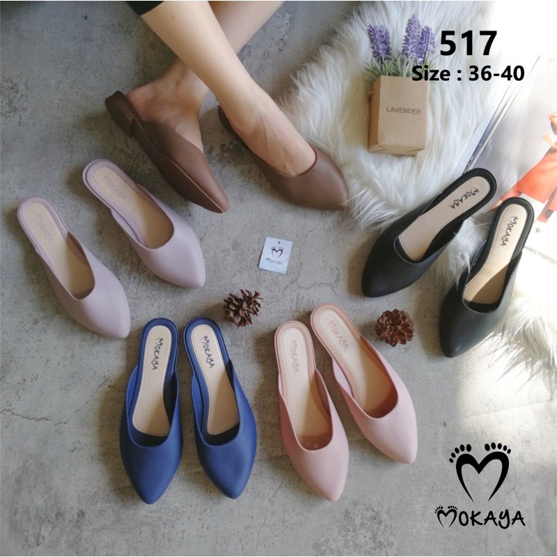 SEPATU SLOP WANITA DEWASA IMPORT by MOKAYA / size 36-40 (517) | Shopee ...