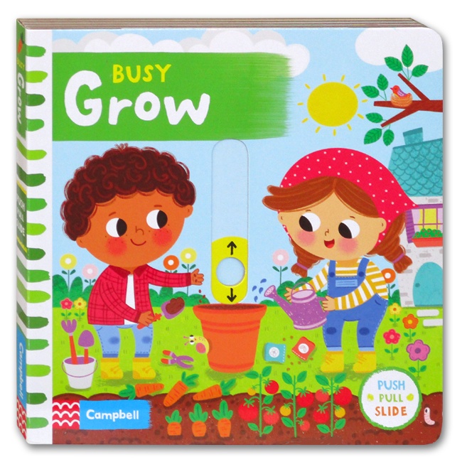 Jual Busy Grow - Push Pull Slide Board Book | Shopee Indonesia