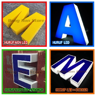 Jual Huruf Timbul Menyala - Letter Timbul Led - Huruf Akrilik Custom ...