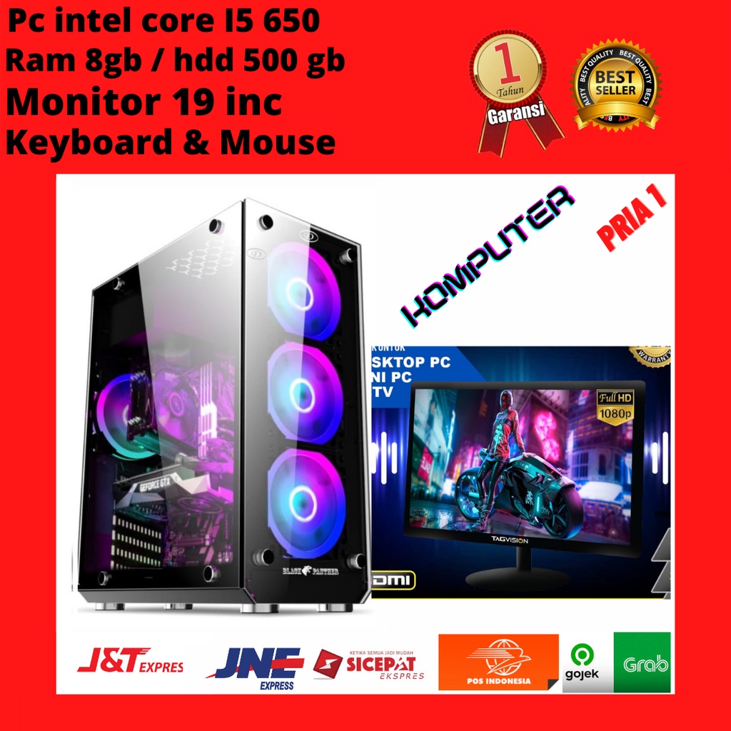 Jual Cpu Pc Games Desain I5 Ram 8Gb Full set Monitor 19 INC Indonesia ...