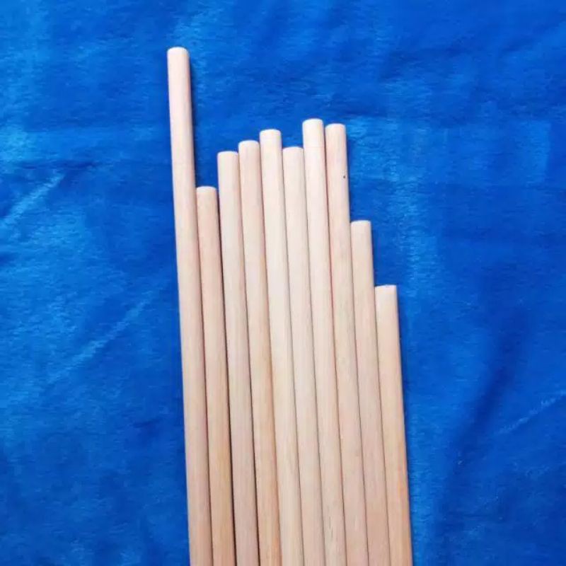 Jual Stick Kayu Dowel / Bulat Diameter 0,8cm Panjang 90cm | Shopee ...
