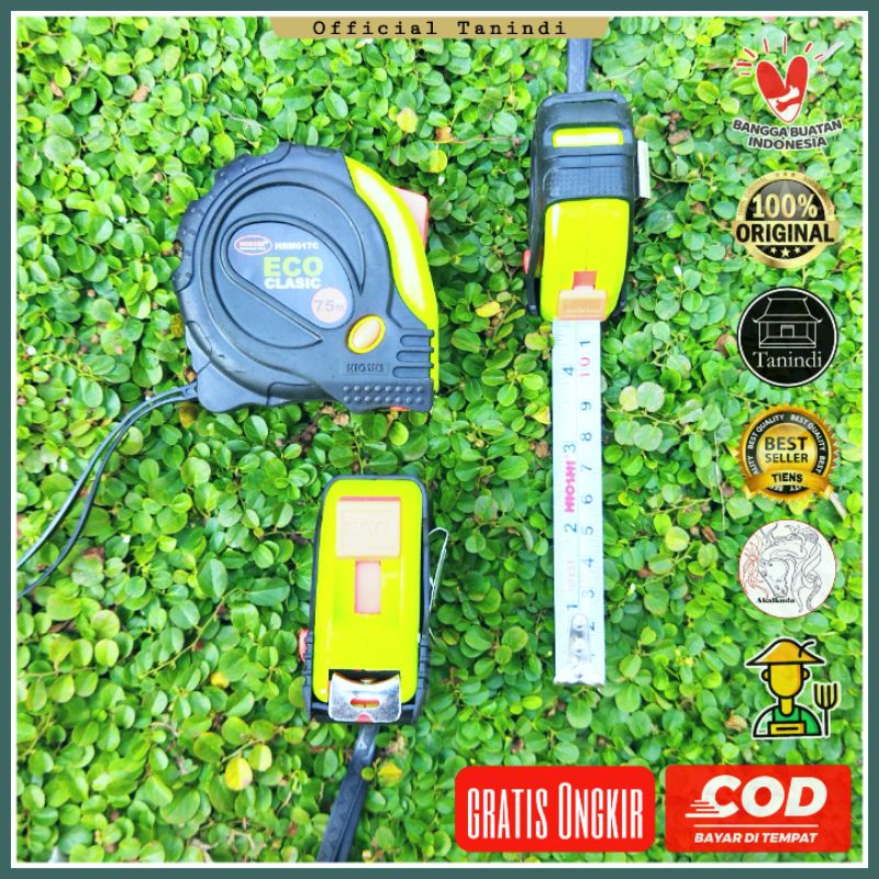 Jual Meteran Rol Otomatis Ukuran 3m 5m 7,5m Meteran Karet Measuring ...
