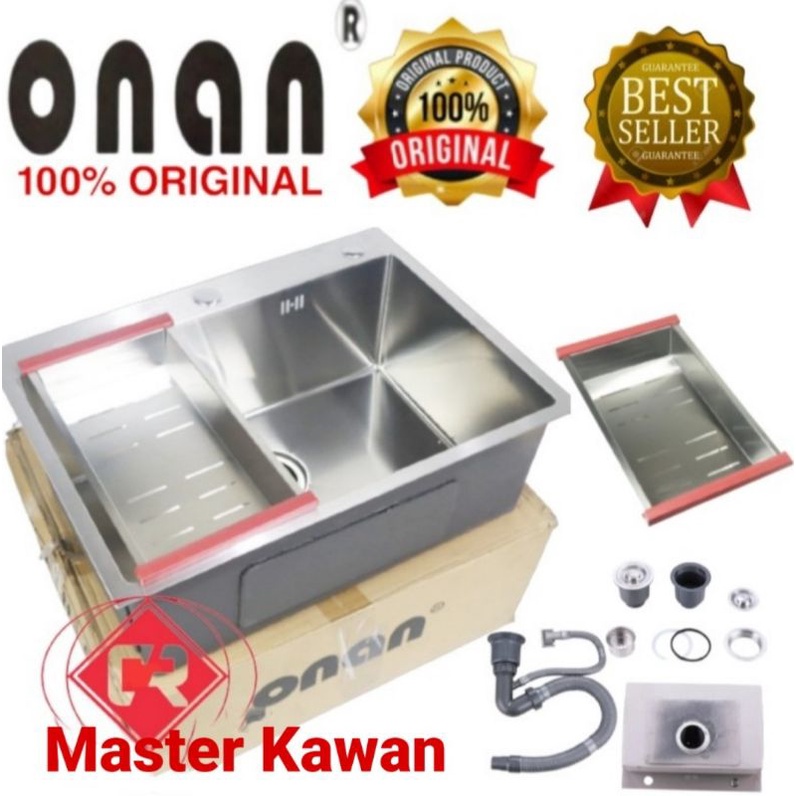 Jual Kitchen Sink Stainless ONAN 6045 ORIGINAL /Bak Cuci Piring 1 ...