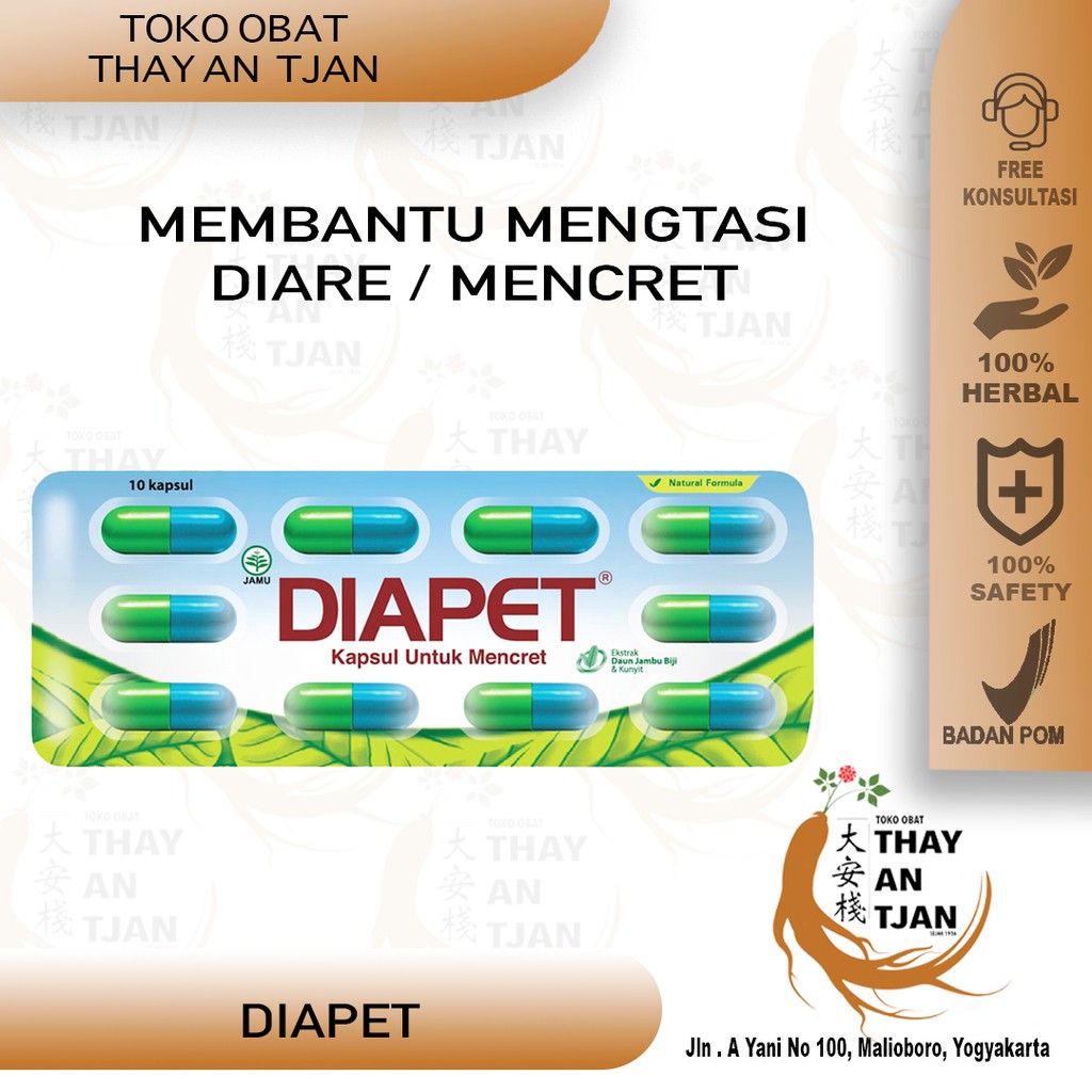 Jual DIAPET | OBAT DIARE | OBAT MENCRET | Shopee Indonesia