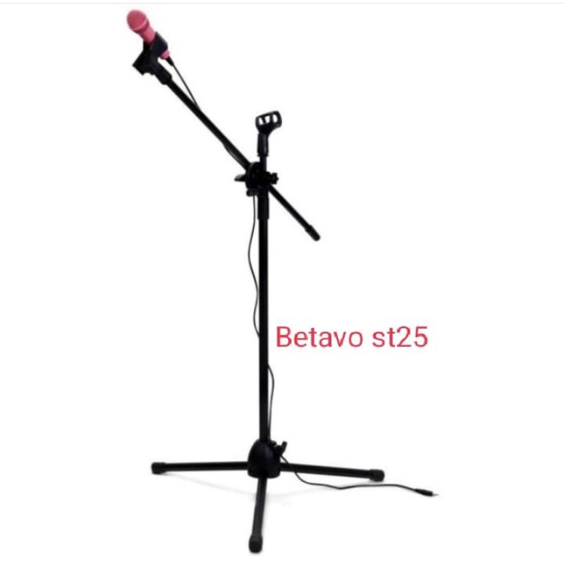 Jual Tiang Mik BETAVO ST25 Stand Mic Lantai Holder Stand Microphone Indonesia|Shopee Indonesia